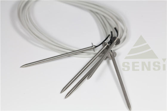 Long Sharped Bullet Temperature Probe for Liquid Immersion Light Weight